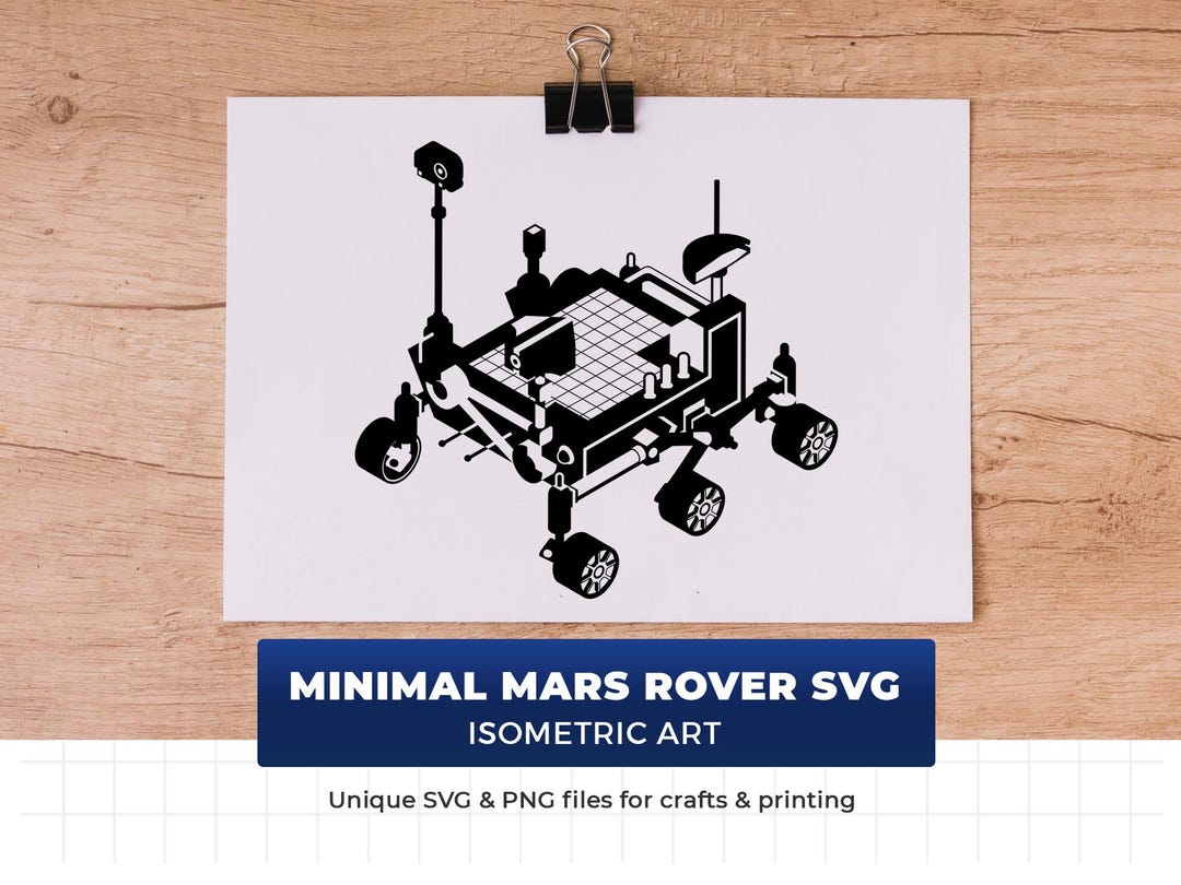 Mars Rover Svg, Cosmic Art Svg, Space Exploration Illustration, Apparel ...
