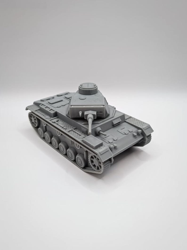 German Panzer III Armored Tank, Cannon Caliber, Model, Diorama, Wargame ...