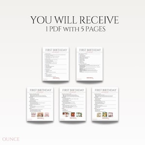 First Birthday Party Checklist With Timeline Themes Activities ...