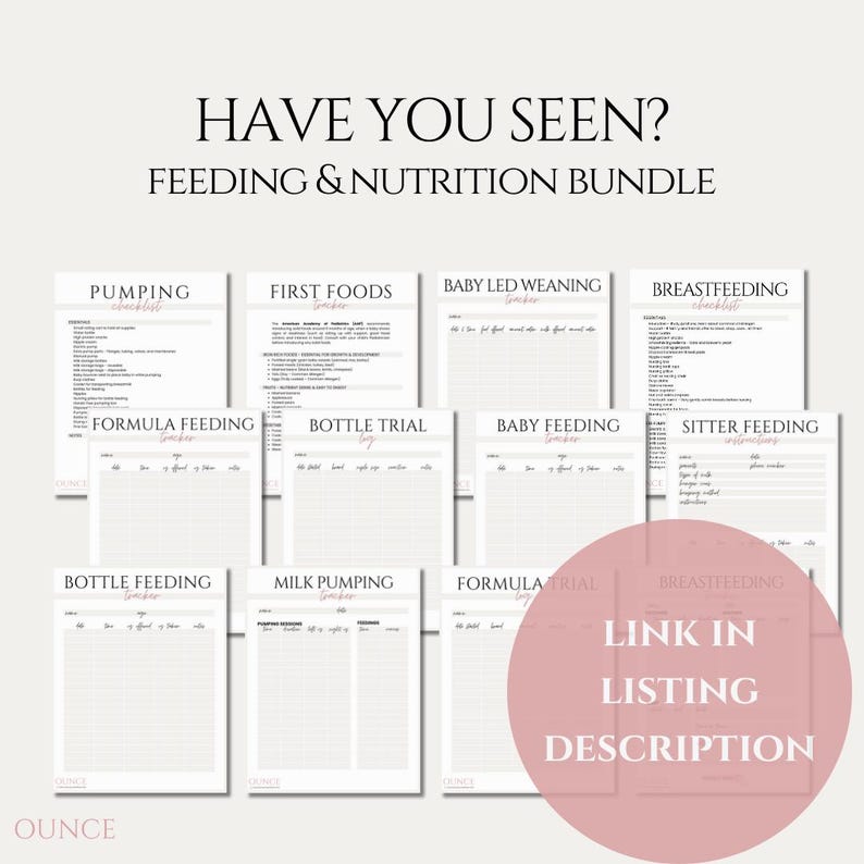 Formula Feeding Tracker Baby Bottle Feeding Schedule Tracking Sheet ...