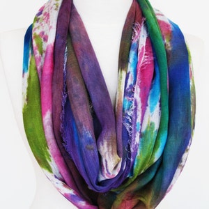 Rainbow Batik Colorful Cotton Unisex Scarf, Gift - Etsy