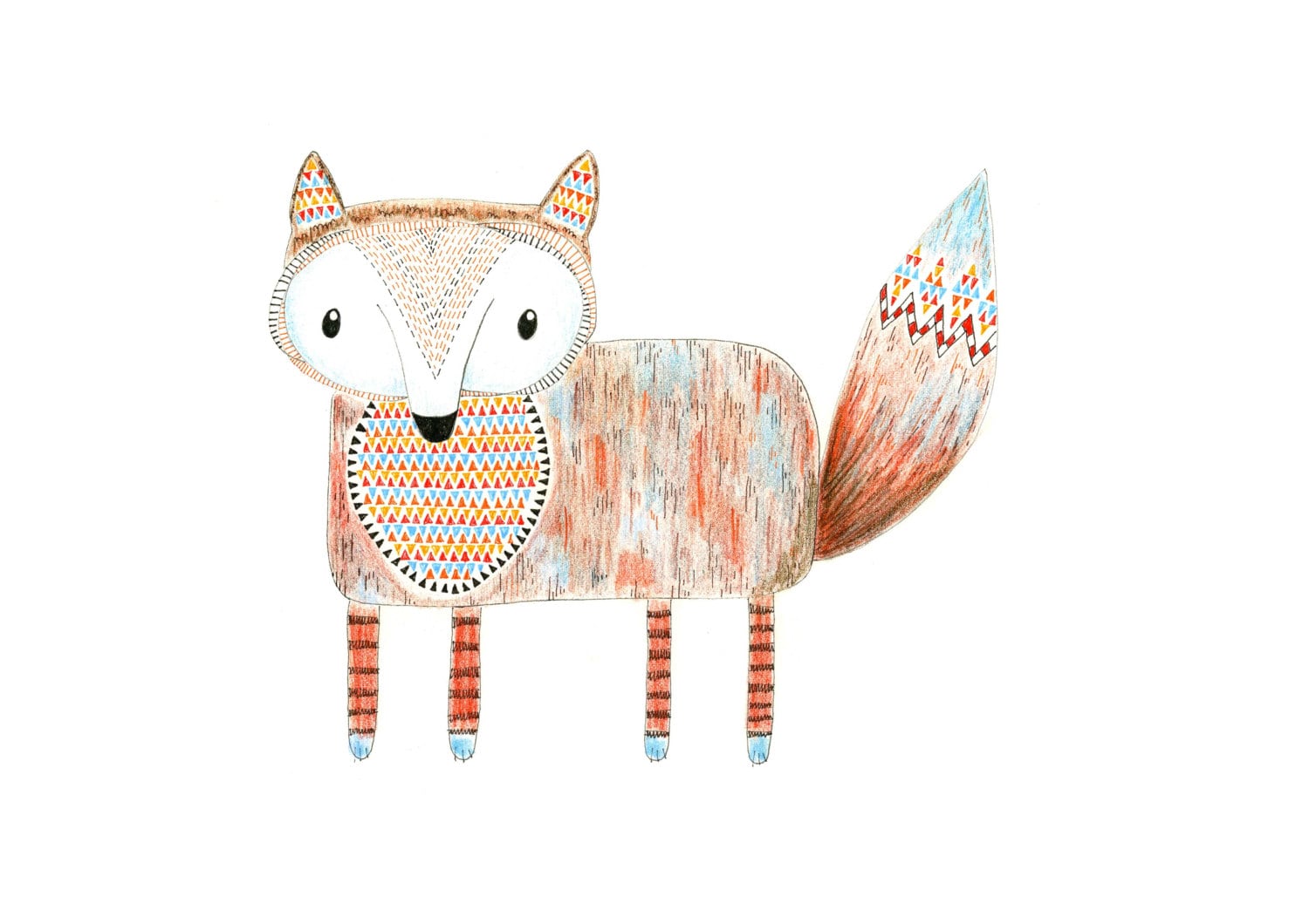 Kids Wall Art, Kids Art, Mister Fox - Fox Print - Limited Edition 8x10 ...