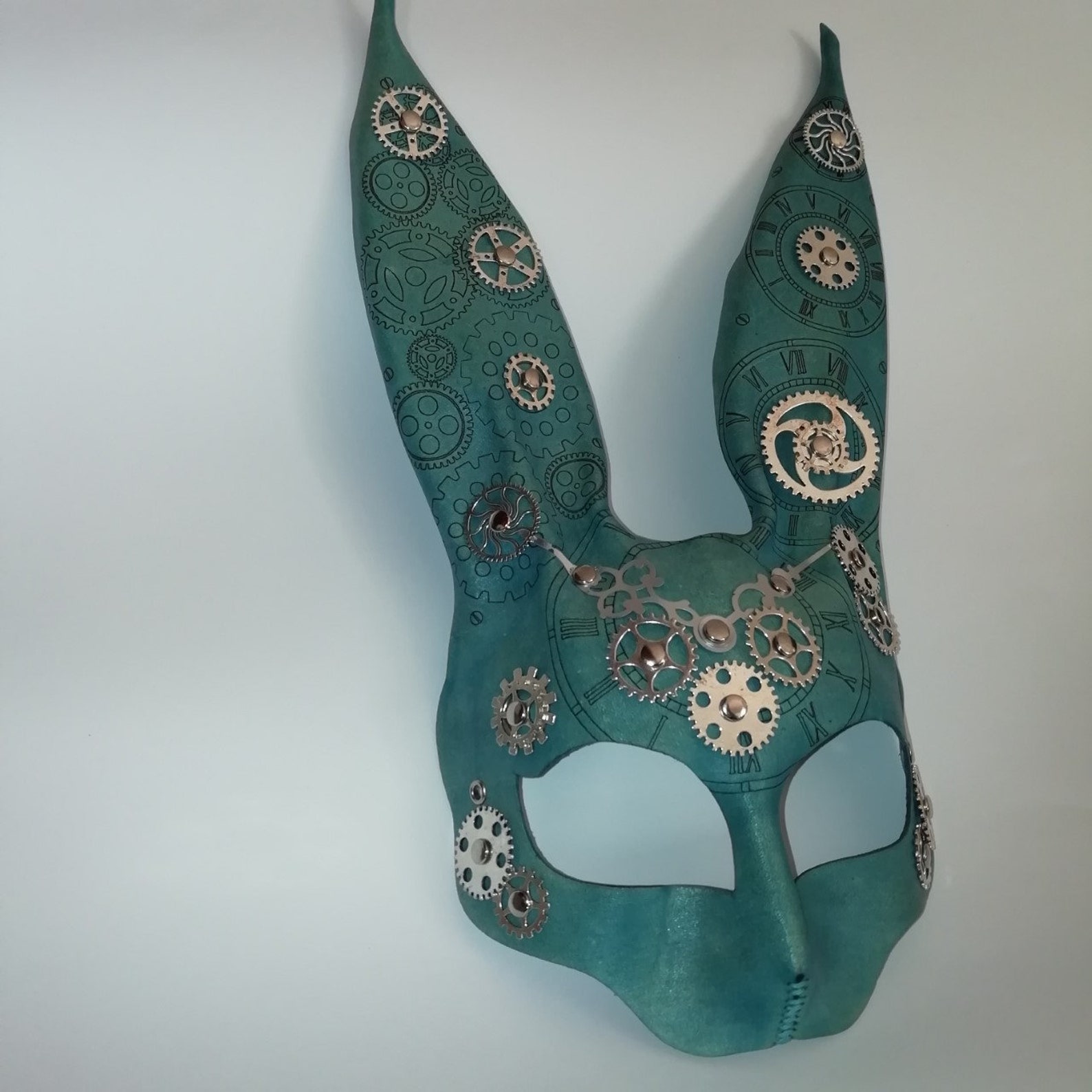 Steampunk Rabbit Mask Made of Leather. Steampunk Mask. Rabbit - Etsy UK