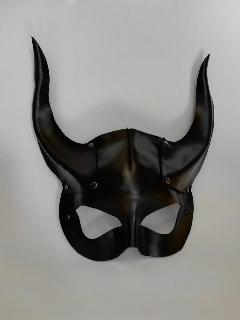 DIABLO Mask. Leather Evil Mask. Leather Mask. Mask of Bull - Etsy