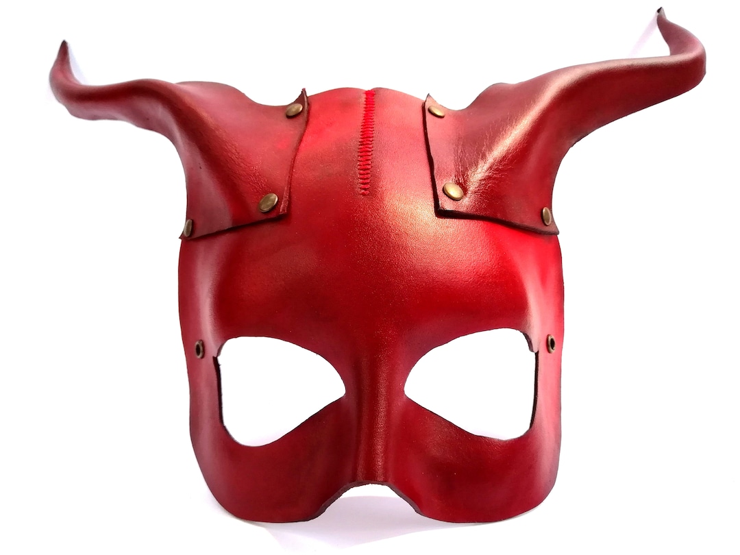 Maleficent Leather Mask - Etsy