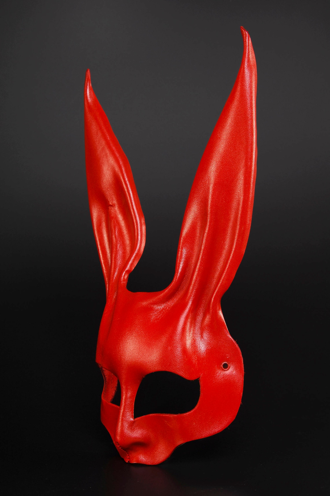 Rabbit leather mask | Etsy