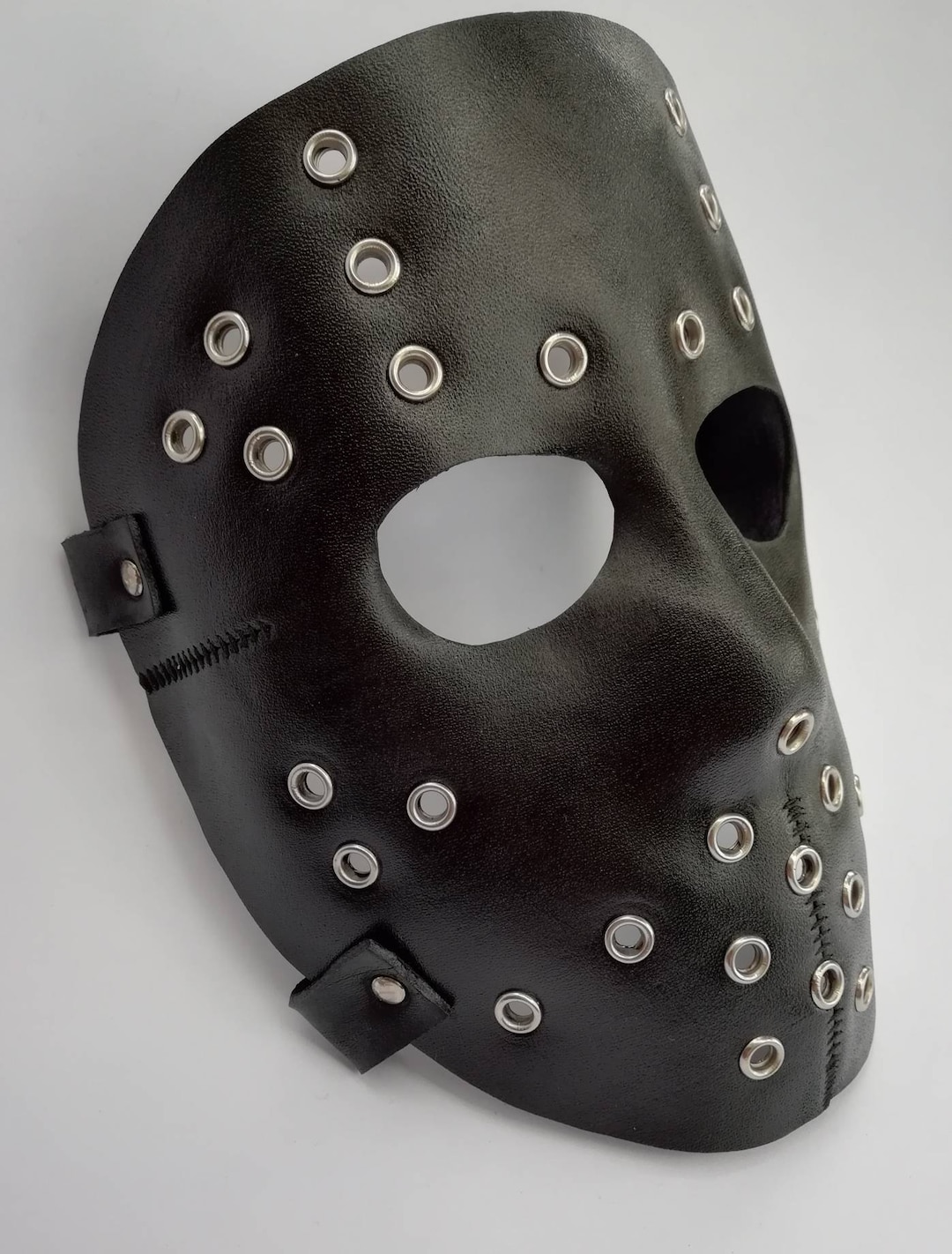 Hockey Mask. Leather Mask. Halloween Hand Made Mask - Etsy