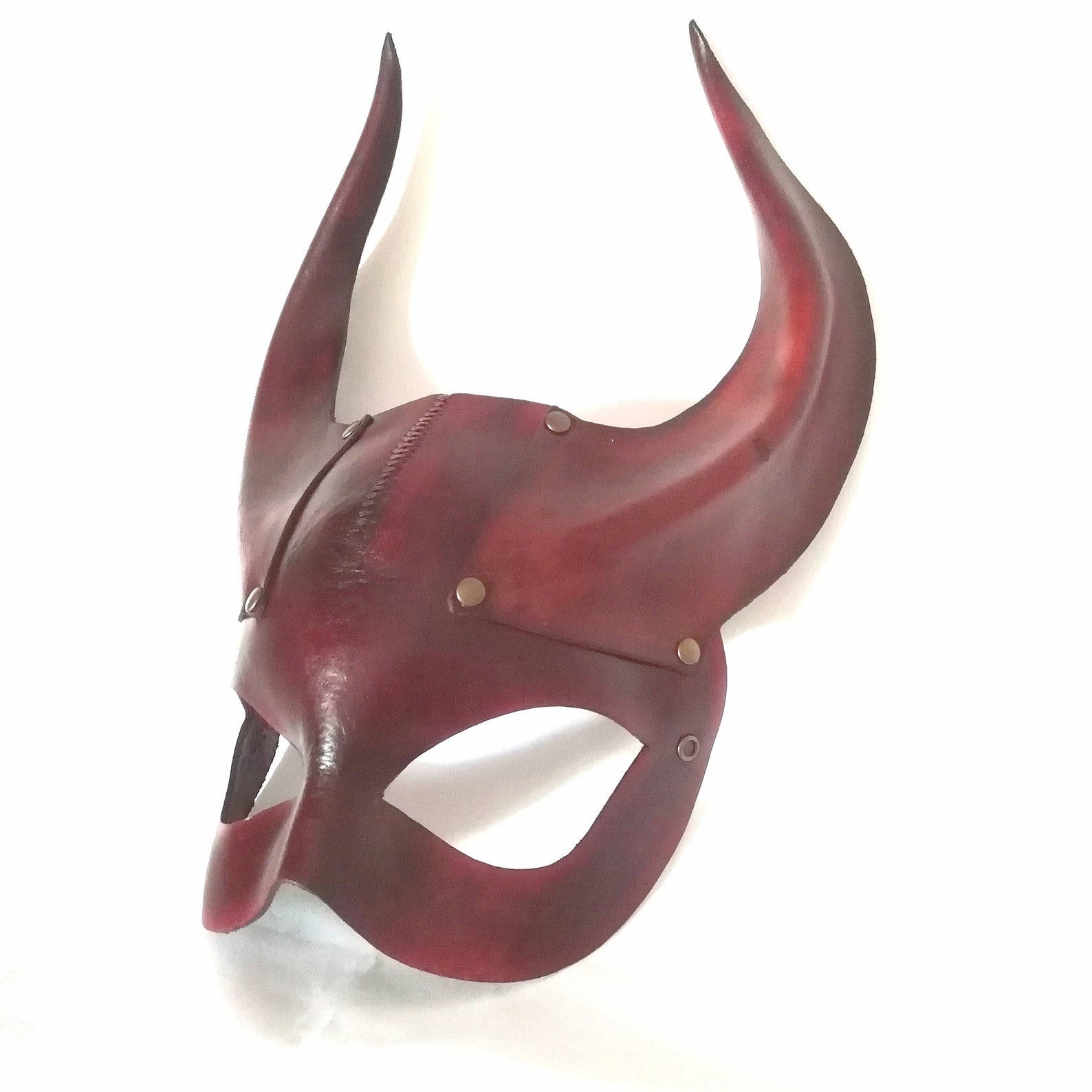 Bull Mask. Devil Mask. Leather Mask. Modeled Leather Mask - Etsy UK