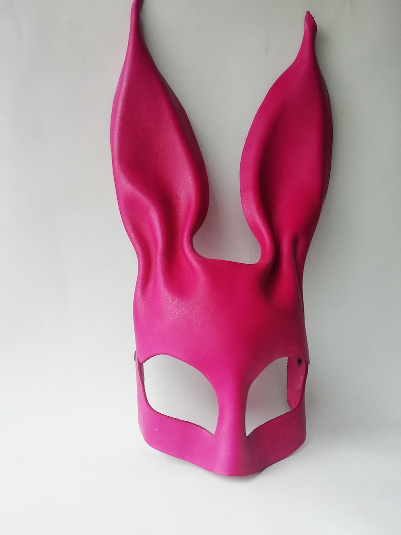 Rabbit Mask. Made of leather. Donnie Mask Darko.sn | Etsy
