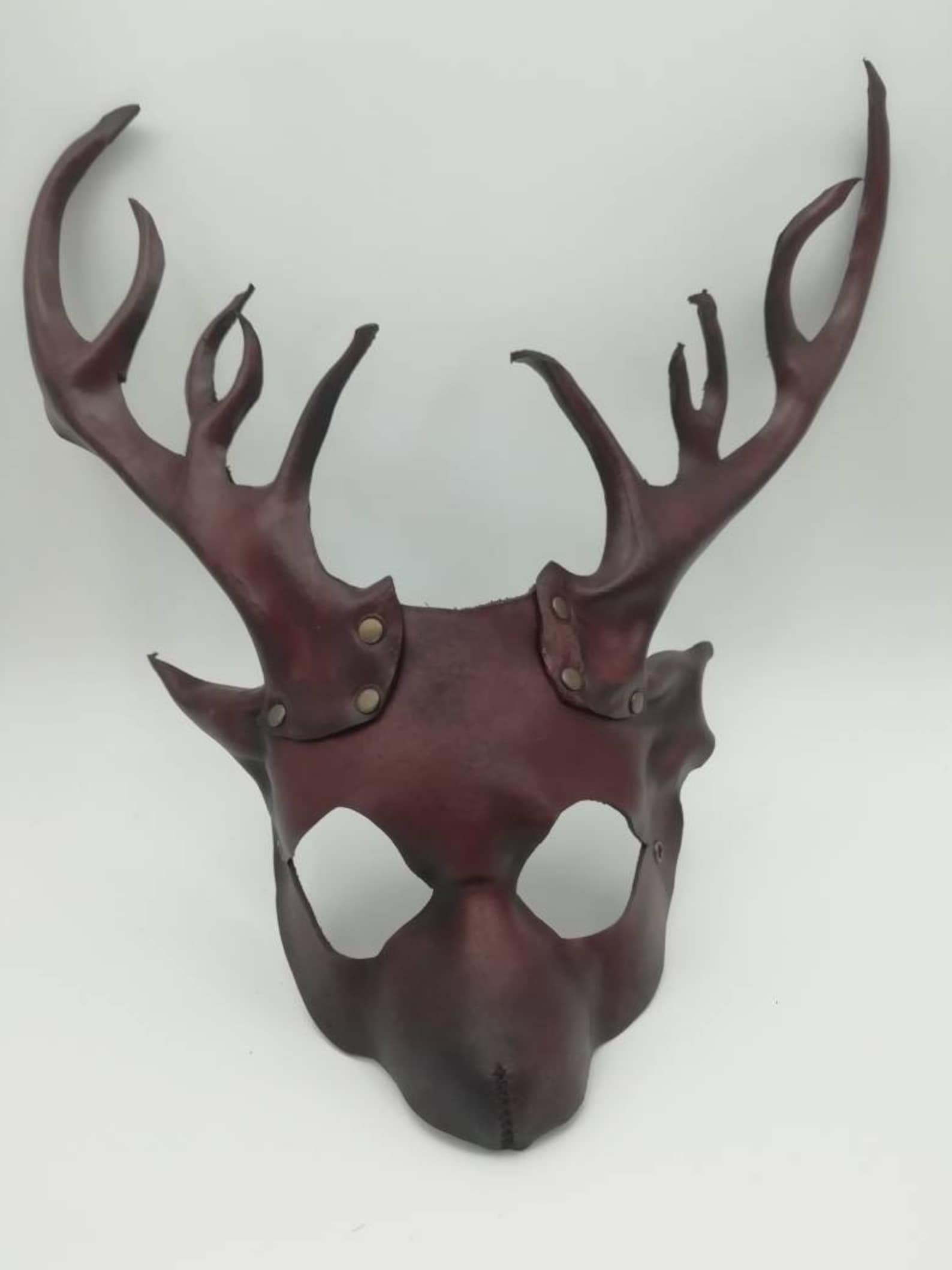 Deer Mask. Mask Made of Leather. Deer Mask | Etsy