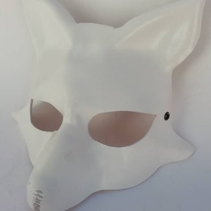 Fox Mask. Wolf Mask. Leather Mask - Etsy