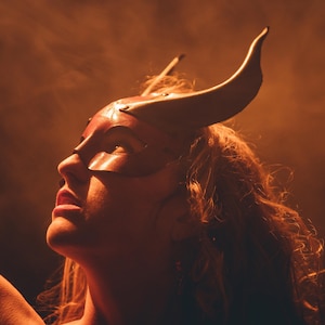 DIABLO Mask. Leather Evil Mask. Leather Mask. Mask of Bull - Etsy