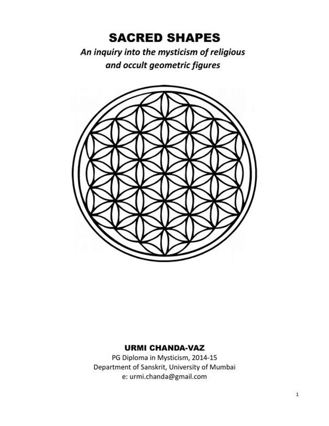 Sacred Shapes by Urmi Chanda-vaz - Geometric Wisdom, Spiritual Symbols ...