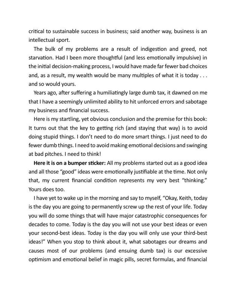 The Road Less Stupid by Keith Cunningham - Business Wisdom, Smart ...