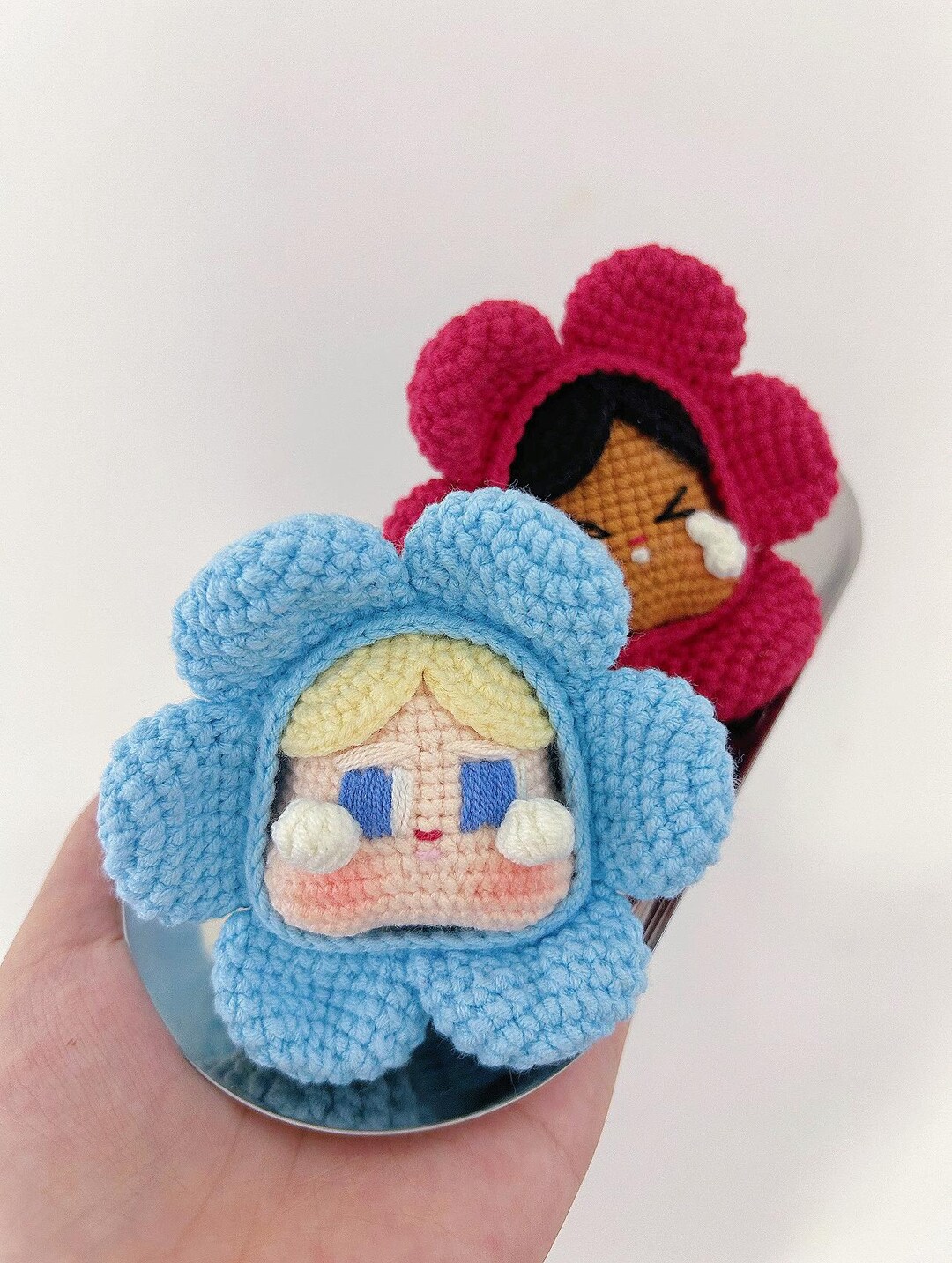 Crochet Flower Girl Amigurumi Pattern – Kawaii Crying Doll Plushie (PDF ...
