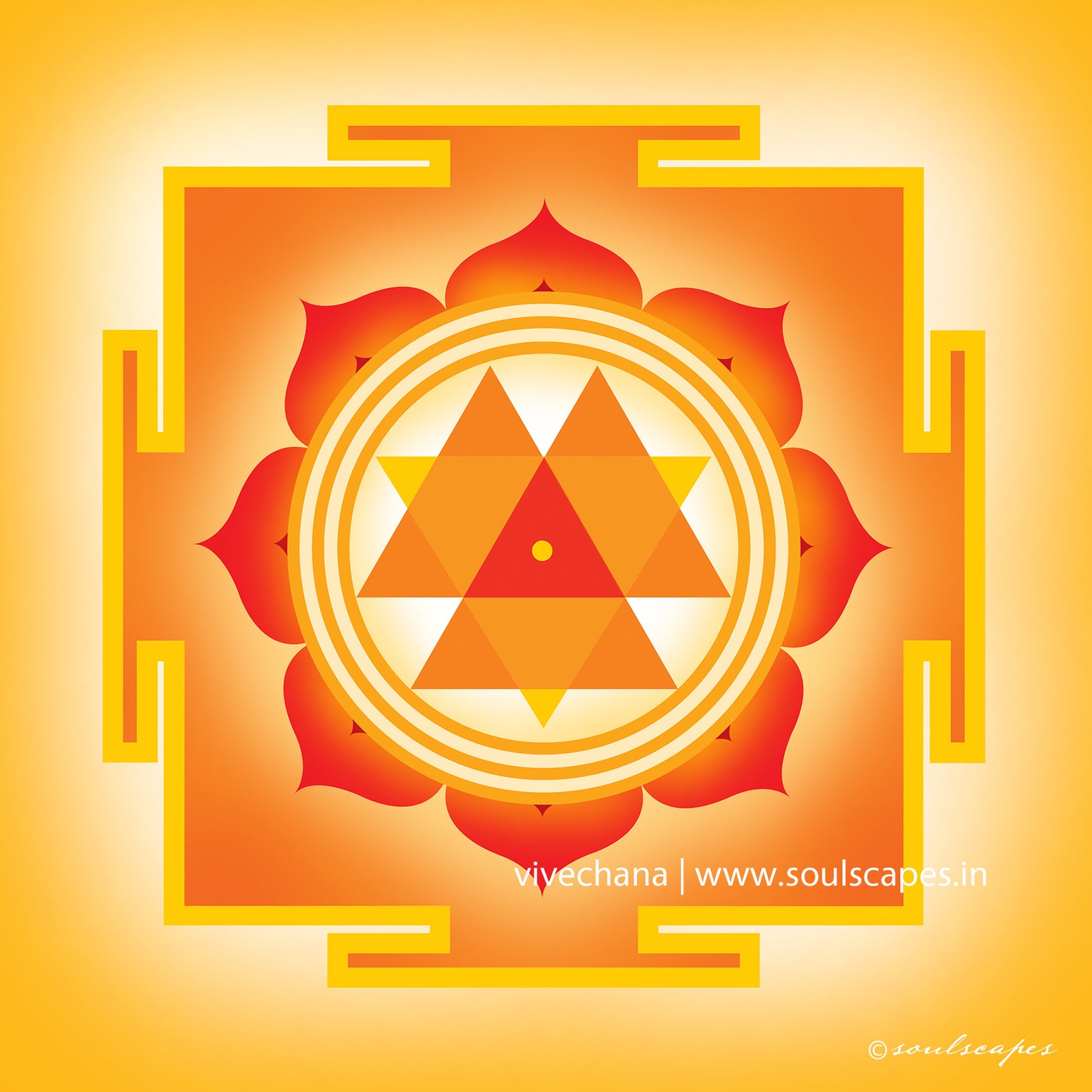 Goddess Durga Yantra Giclee Art Canvas Print - Etsy