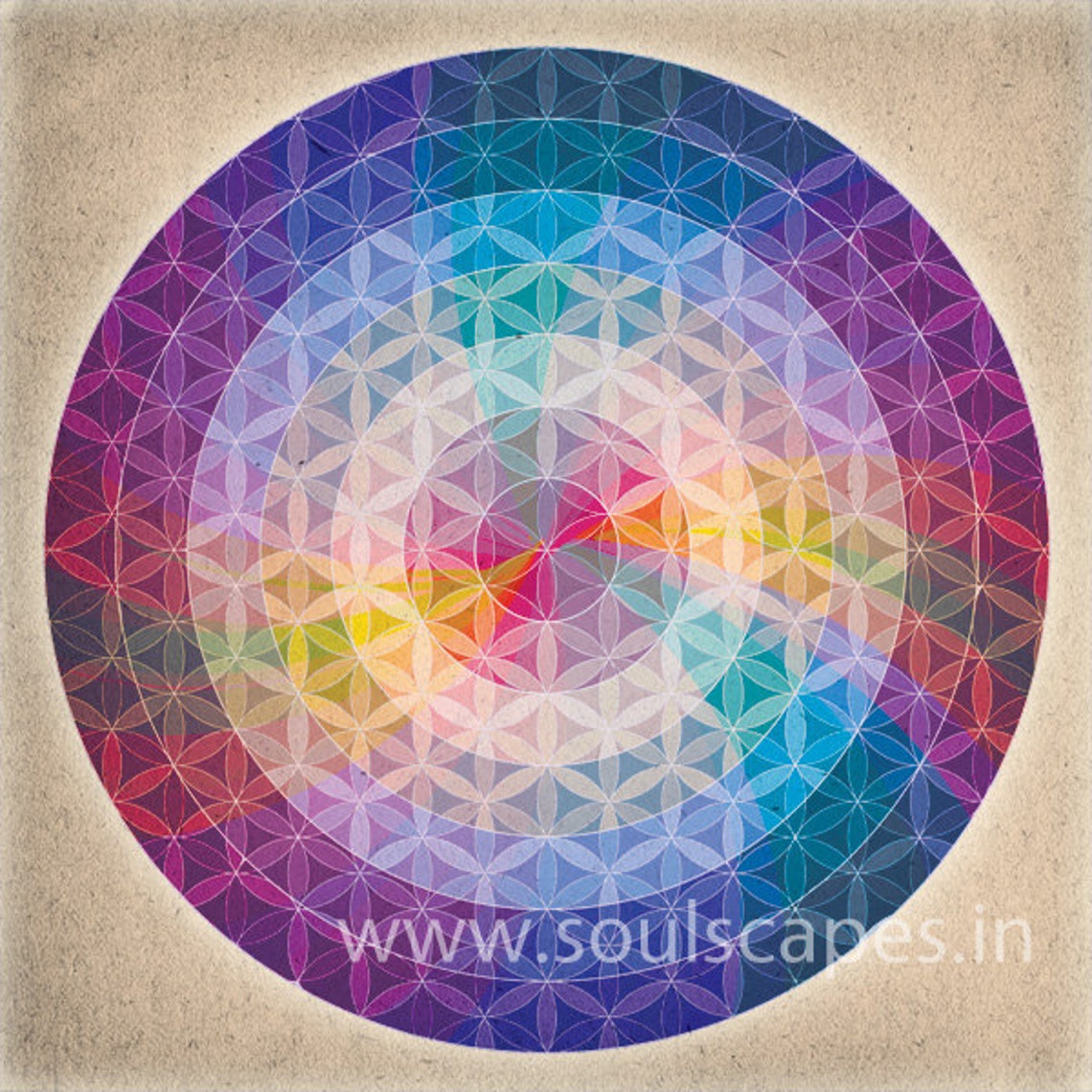Flower of Life Mandala - Etsy