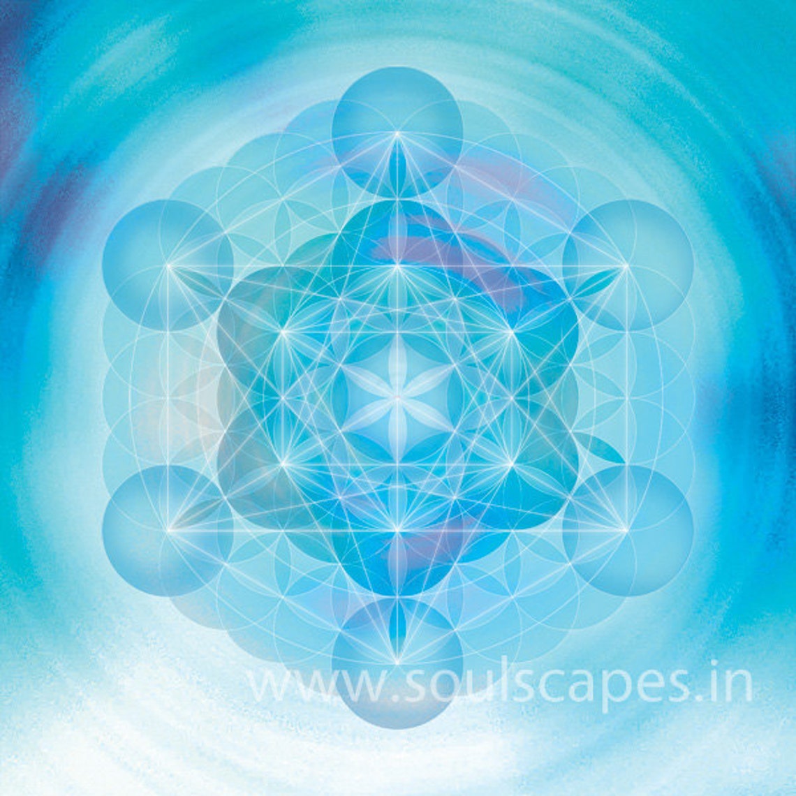 Metatron Mandala Giclee Art Canvas Print - Etsy