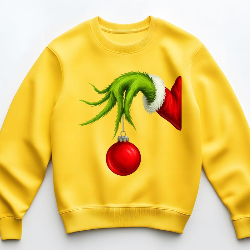 Grinch Hand Realistic Png - Etsy