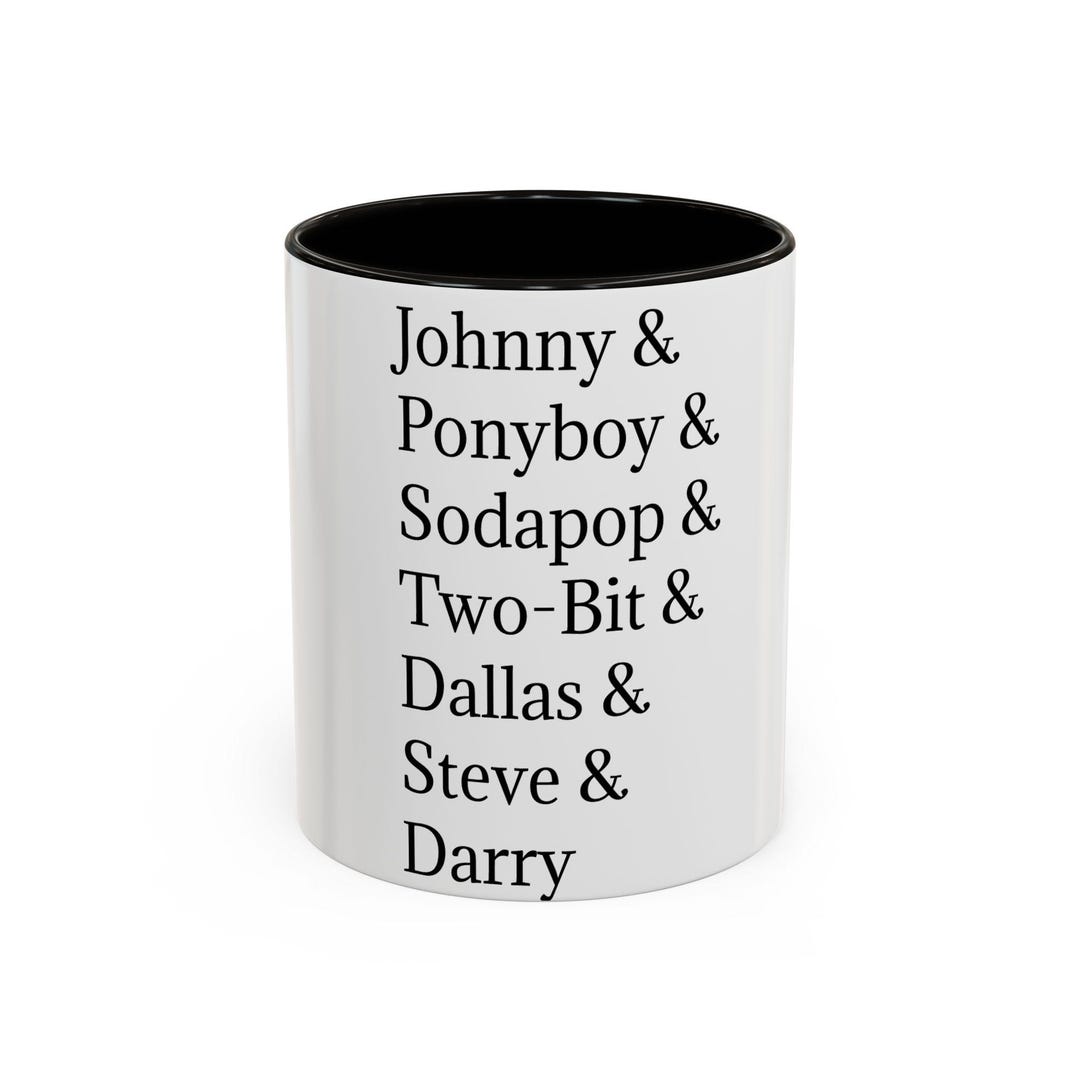 The Outsiders Cast Character Name Colorful Mug Perfect for Coffee ...