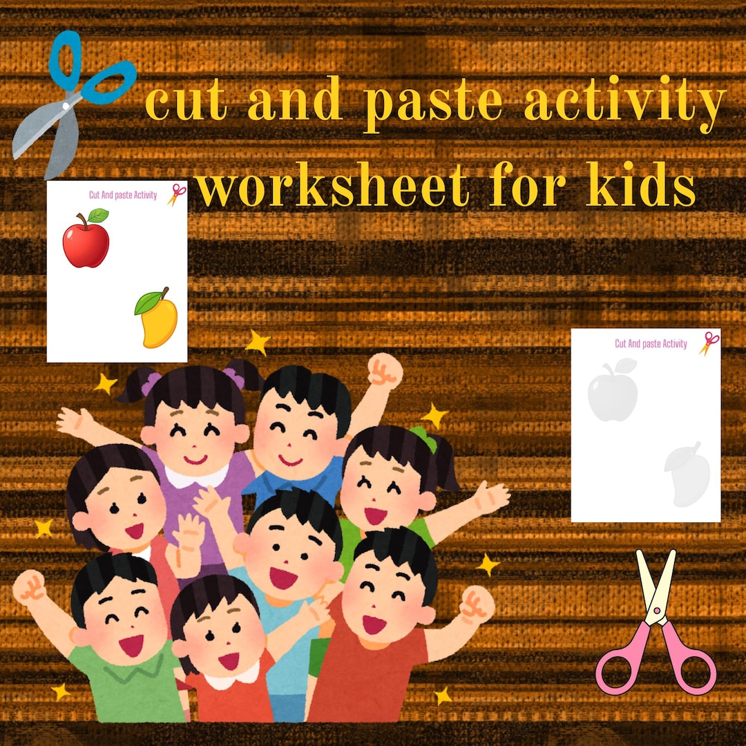 Printable Fruit Cut and Paste Activity or Kids ,preschool Learning ...
