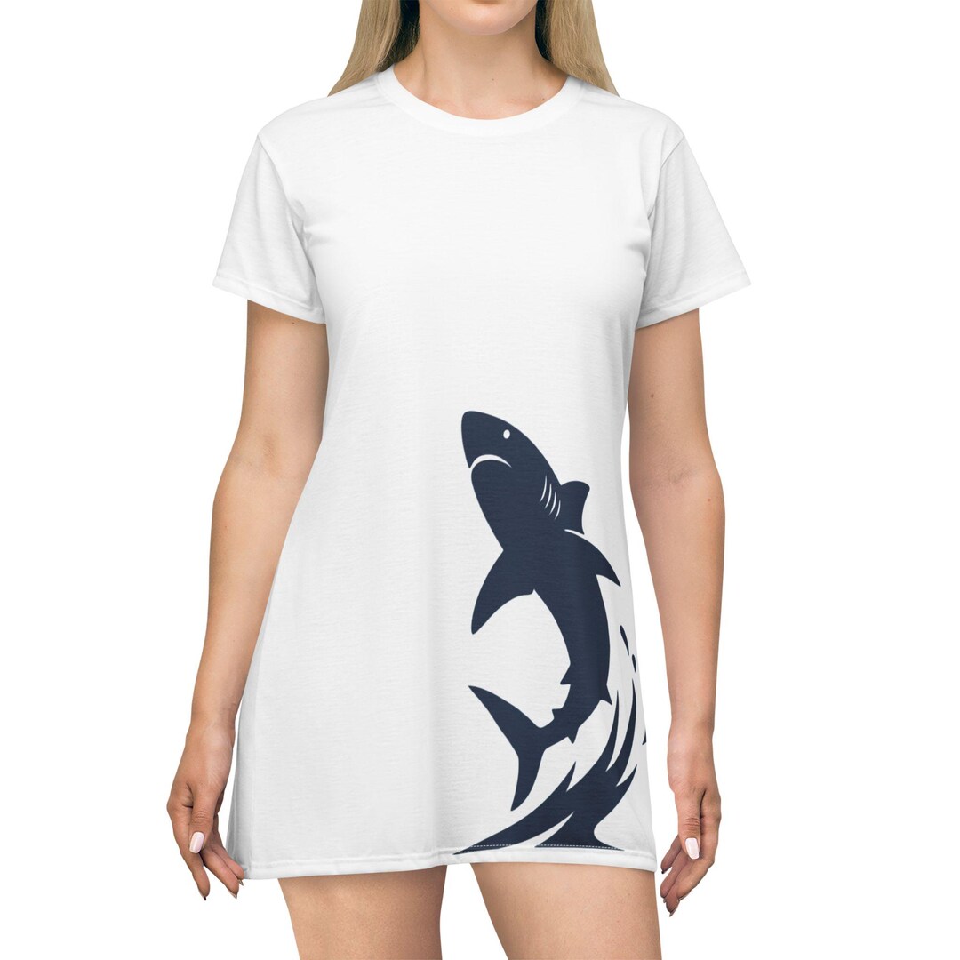 Shark T-shirt Dress - Breach - Etsy