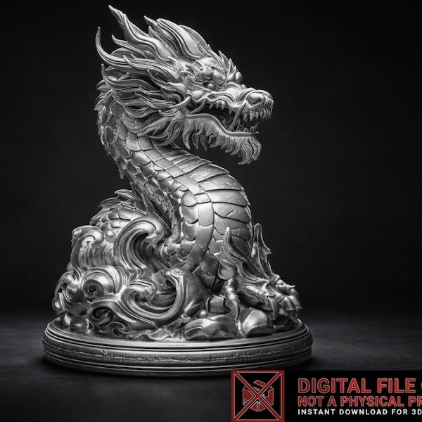 Chinese Dragon Statue - Etsy