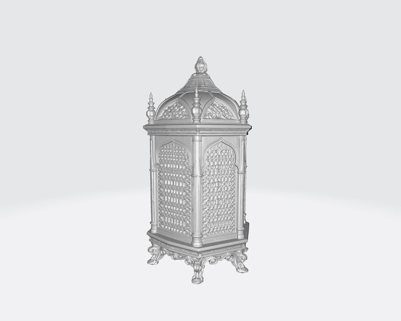 Ramadan Lantern STL File 3D Print Model | Islamic Home Decor Fanoos ...