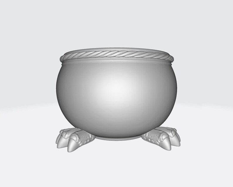 Shamrock Cauldron 3D Print File, St Patrick's Day Decor (STL/OBJ ...