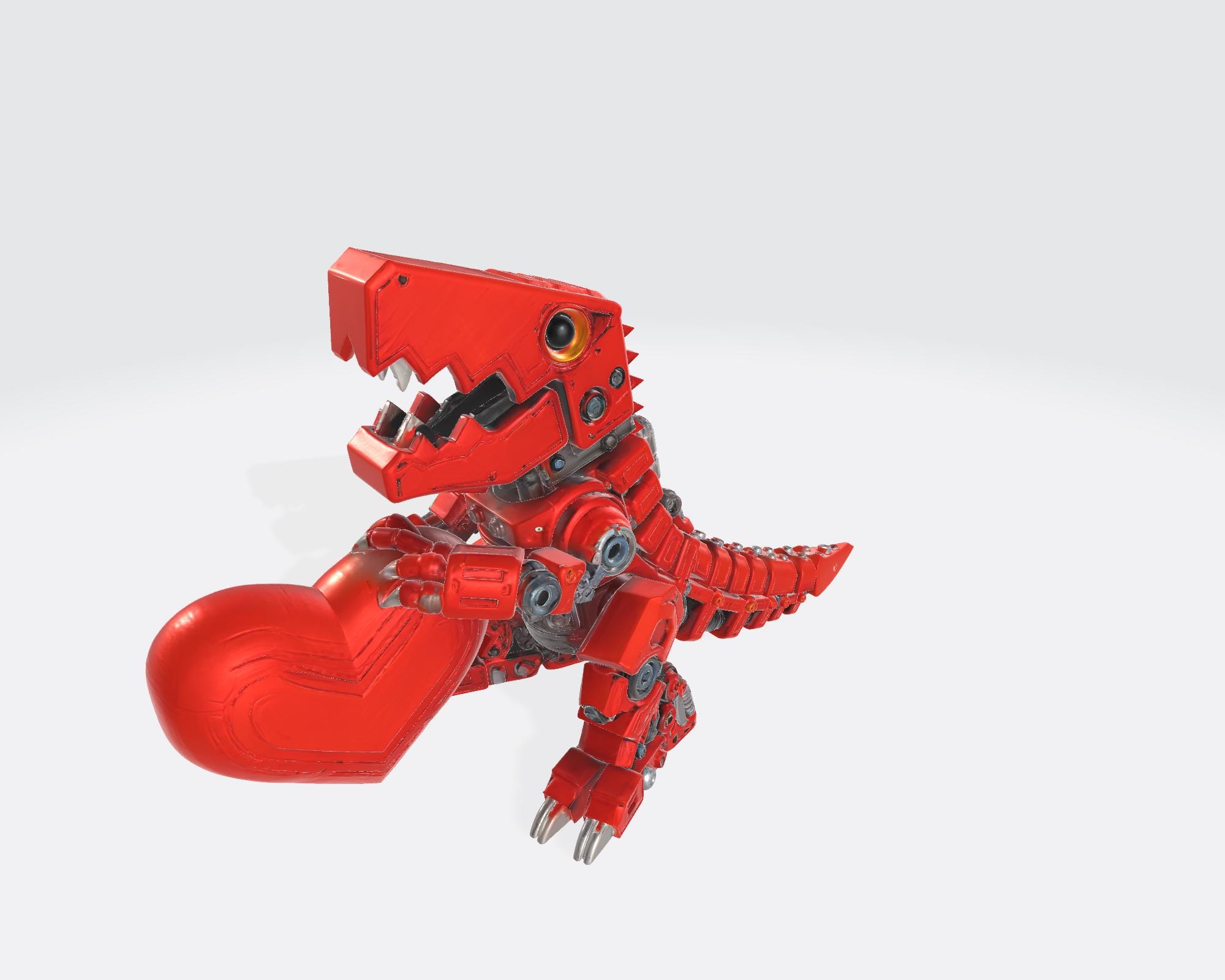 Valentine Robot Dinosaur STL OBJ | Cute Mech T Rex Heart 3D Print File ...