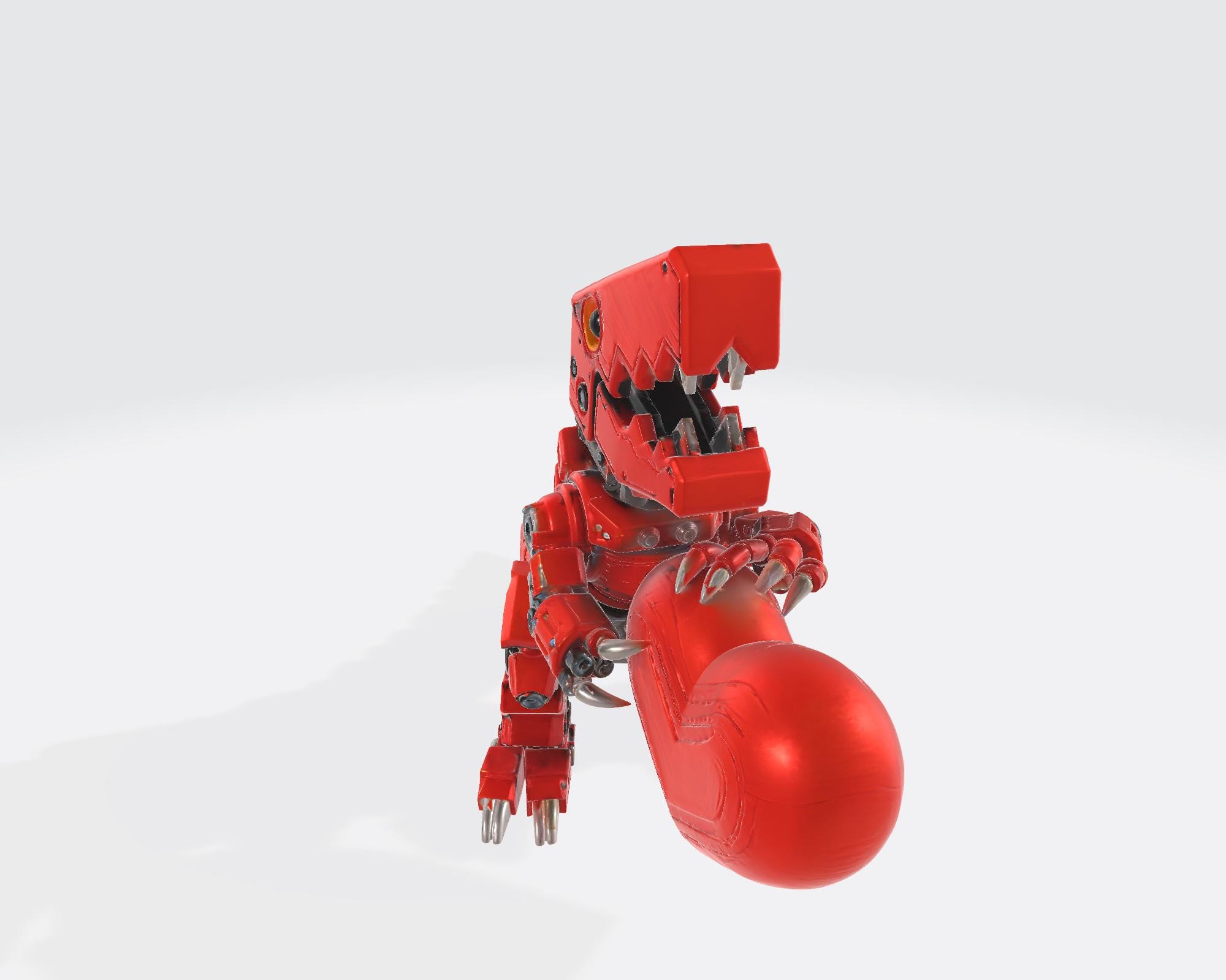Valentine Robot Dinosaur STL OBJ | Cute Mech T Rex Heart 3D Print File ...