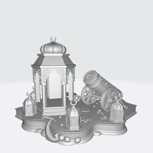 Ramadan Islamic Decor STL 3D Print File, Mosque Lantern Cannon Display ...