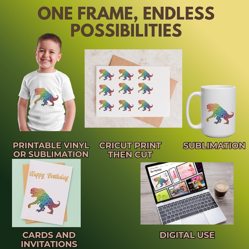 20+ Carnivore Dinosaur Canva Frames | T-rex, Velociraptor, Raptor ...