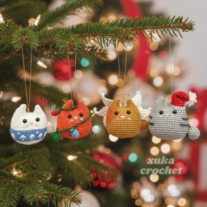 Crochet Christmas Amigurumi Ornament Crochet Set , Light Bulb, Angel ...