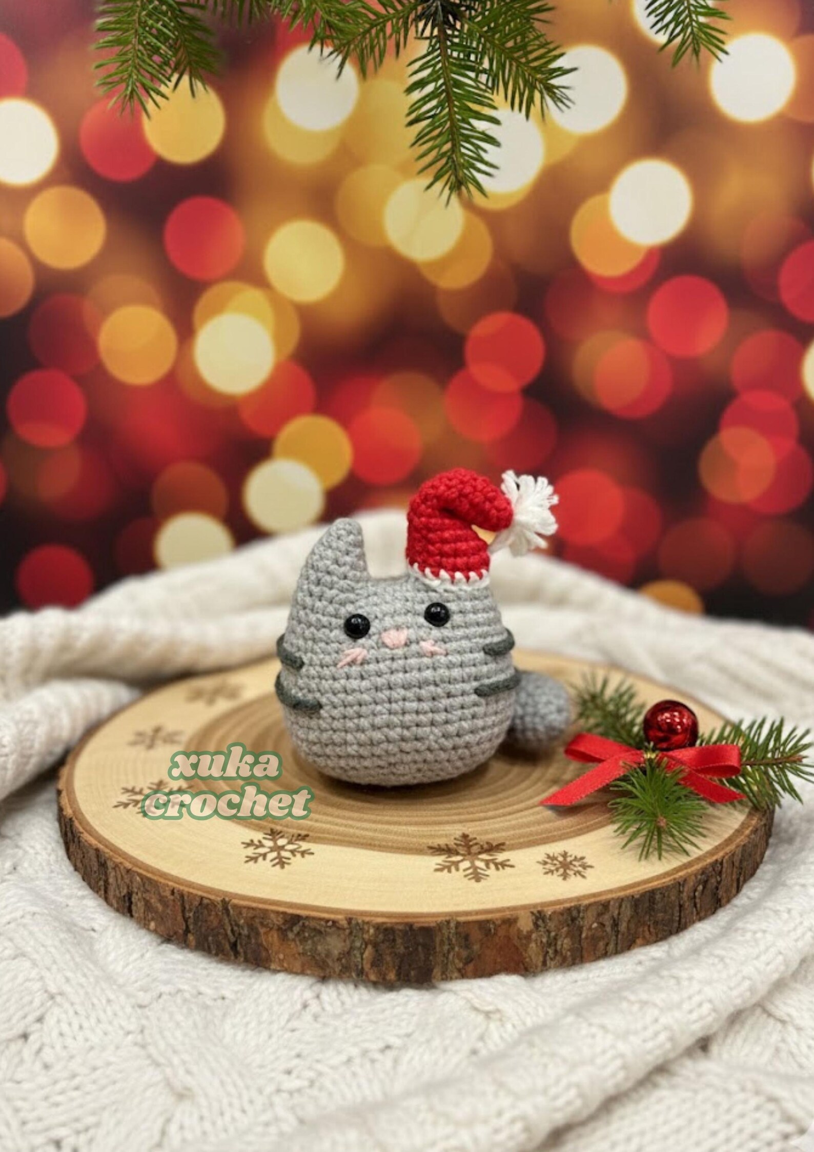 Crochet Christmas Amigurumi Ornament Crochet Set , Light Bulb, Angel ...