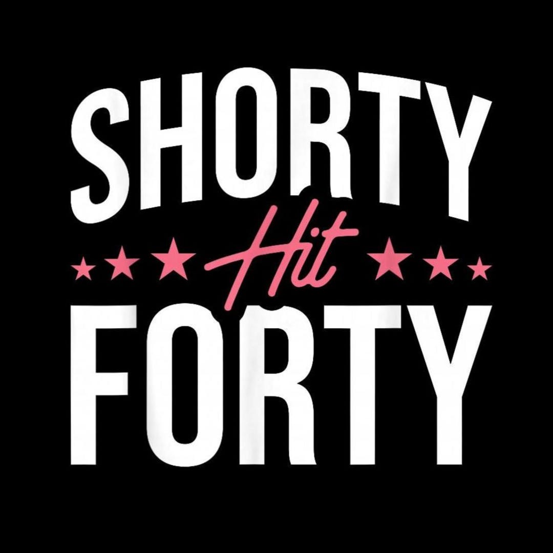 Shorty Hit Forty PNG, Funny 40th Birthday Shirt Design, Milestone ...