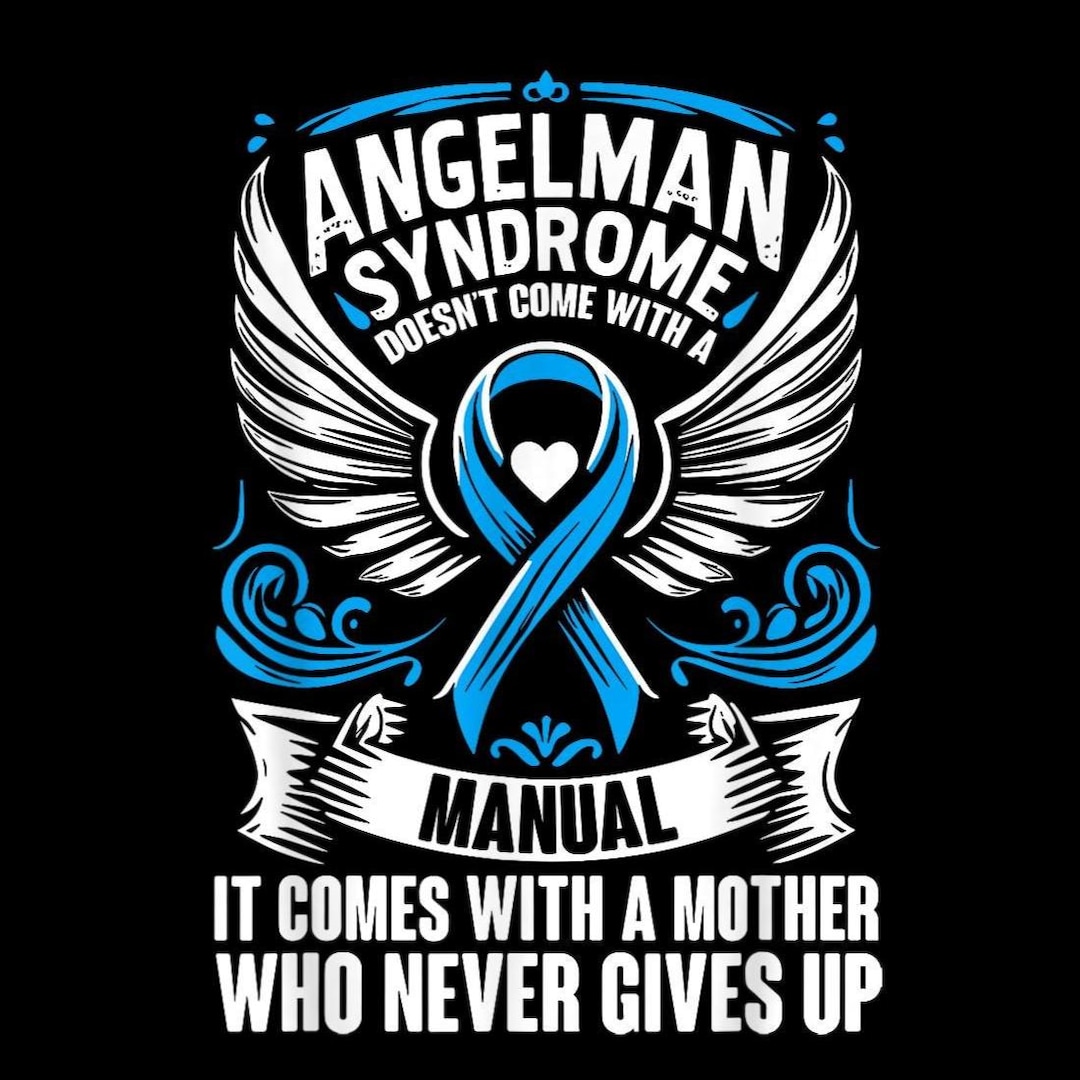Angelman Syndrome Mom PNG, Awareness Digital Download, Blue Ribbon ...