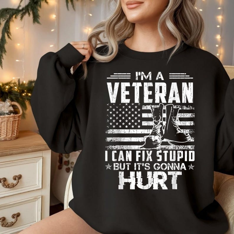 Veteran Can Fix Stupid PNG, Funny Military Quote Distressed Word Art ...