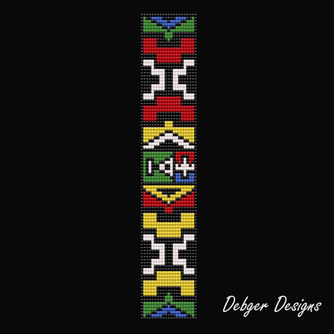 Bead Pattern Loom(bracelet Cuff)-ndebele Pattern - Etsy