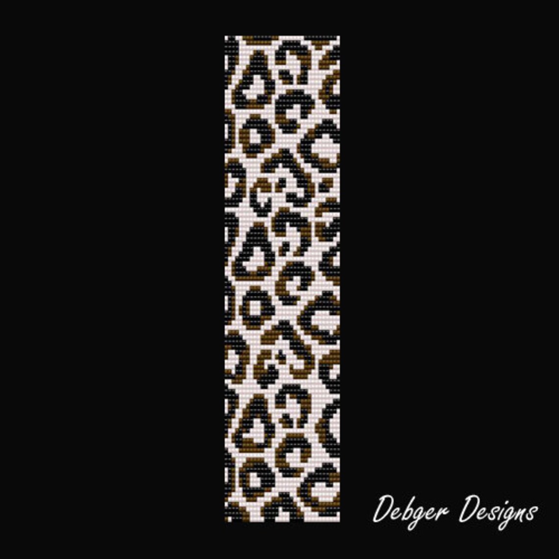 Bead Pattern Loom(bracelet Cuff)-snow Leopard - Etsy