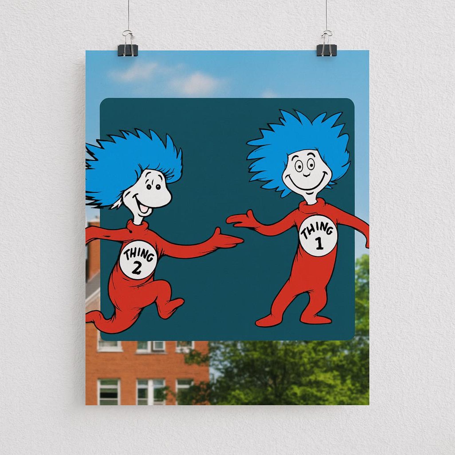 Thing 1 & Thing 2 SVG PNG Clipart: Dr. Seuss Inspired Designs (digital ...