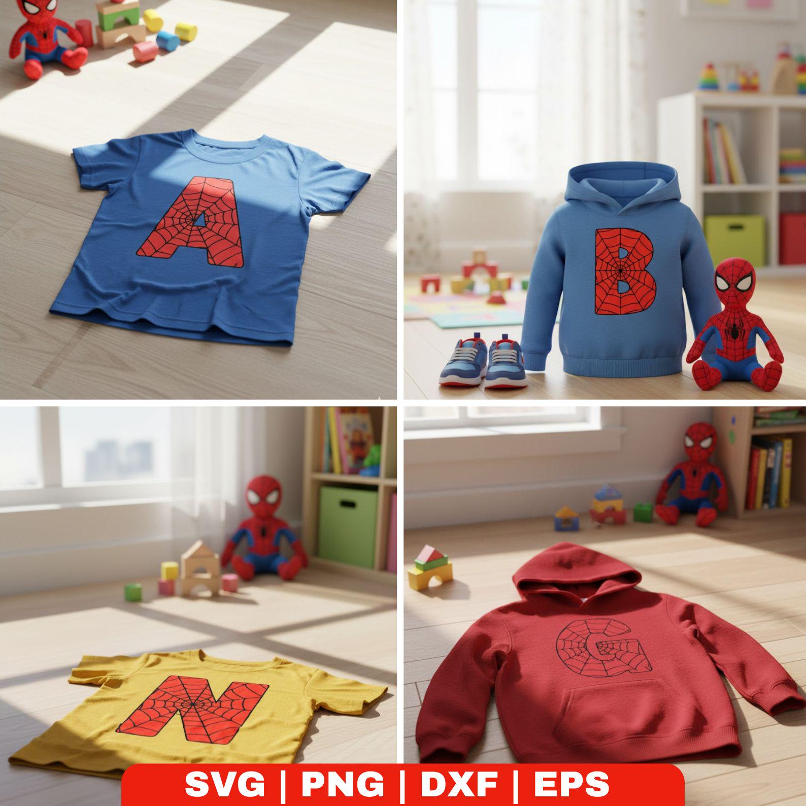 Spider Web Font: Spidey Alphabet and Numbers (SVG, PNG) - Etsy