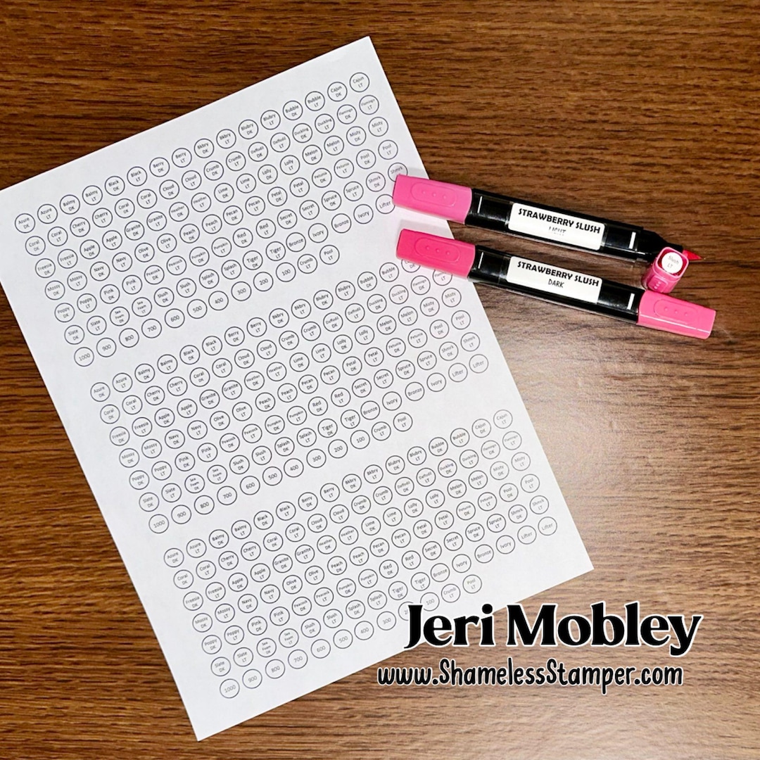 2025 Stampin' Blends End Labels PDF - Etsy