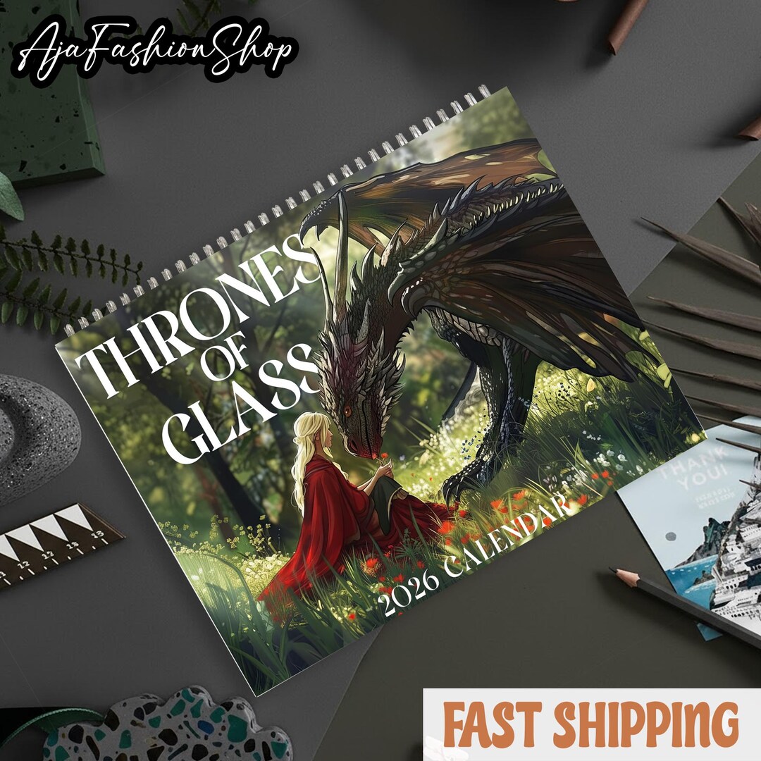 Thornes of Glass 2026 Calendar, Dragon Monthly Wall Calendar, TV Show ...