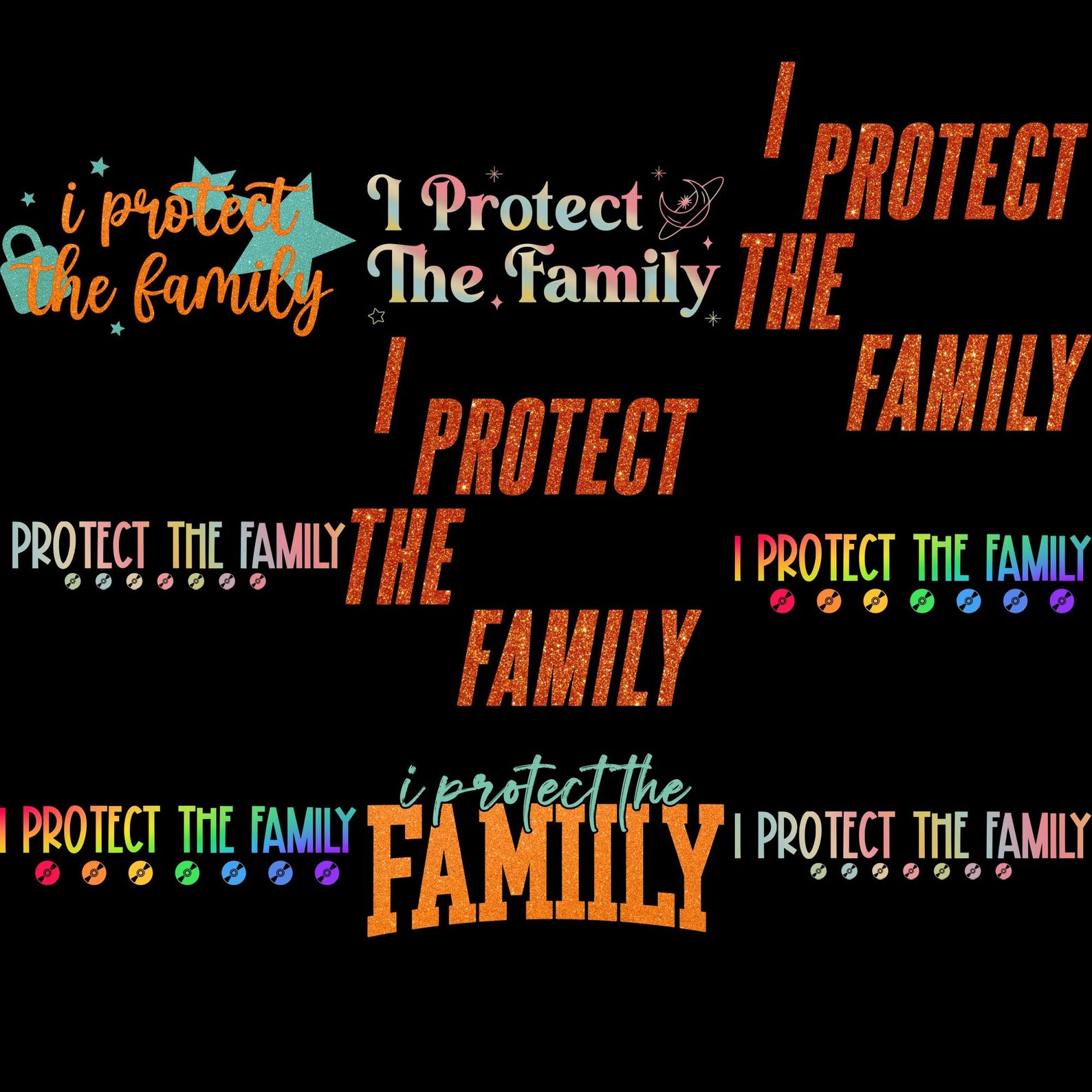 I Protect the Family Png Bundle, Song Lyrics, Father Figure Png ...