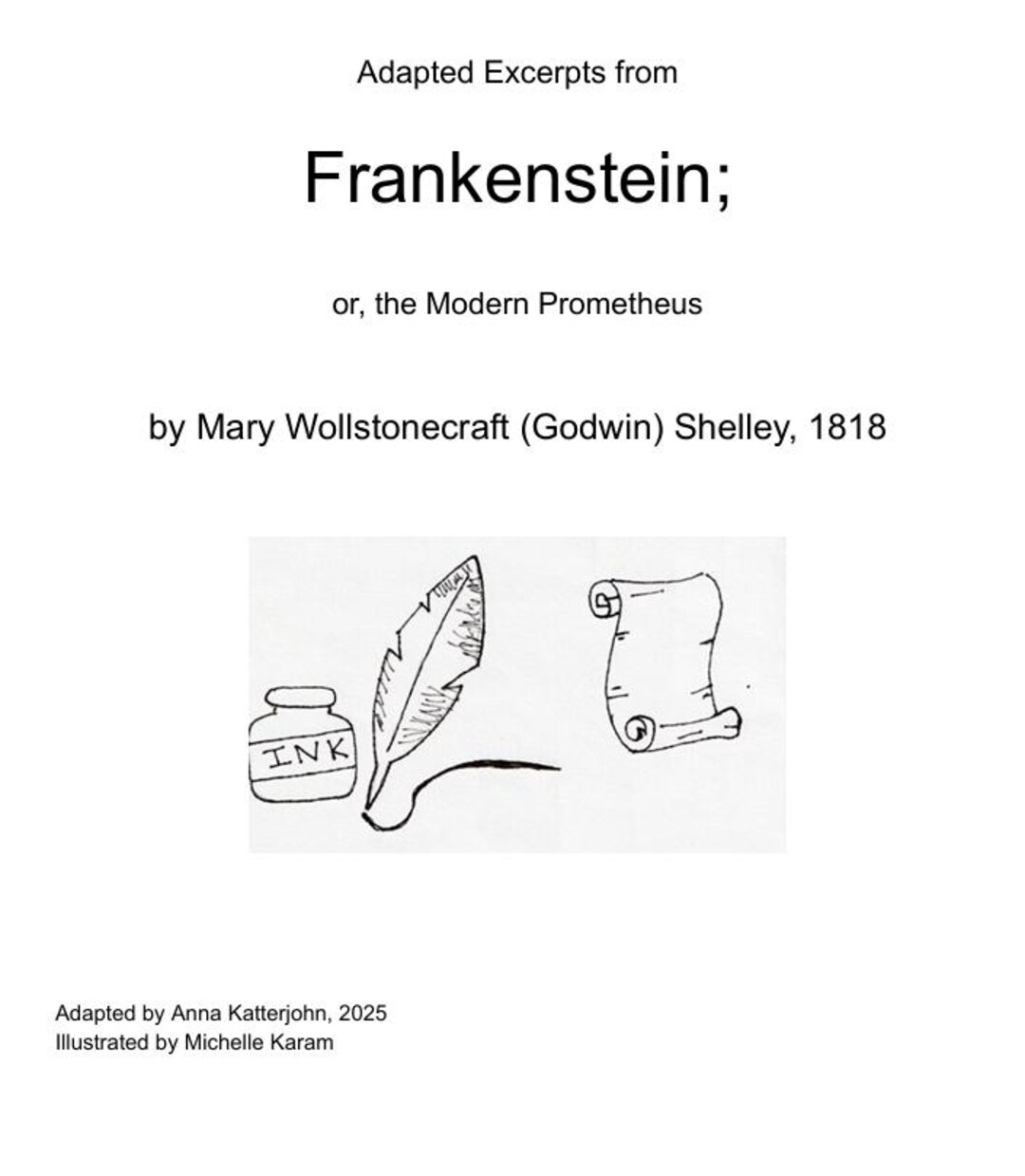 Adapted Excerpts From Mary Shelley's Frankenstein - Etsy