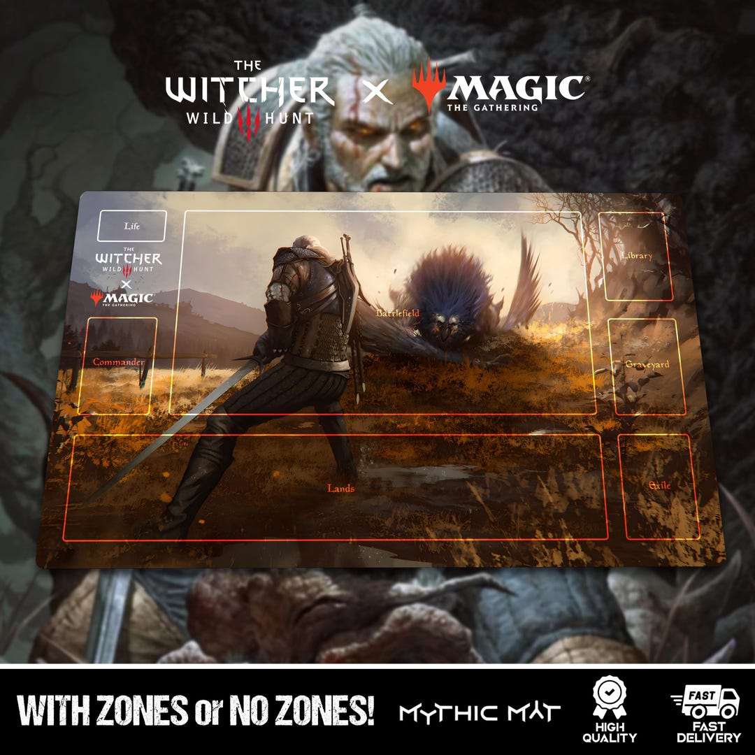 The Witcher X MTG Playmat/deskmat | TCG Mat 24x14" (60x35cm) | Ultra ...