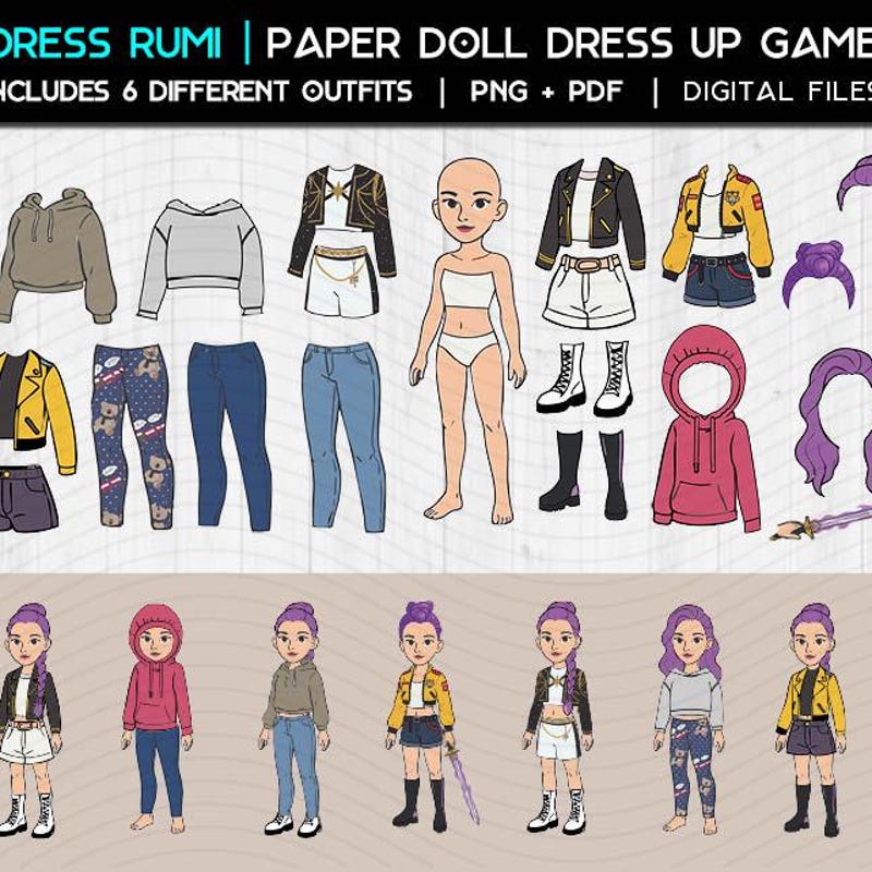 Paper Doll Rumi - Etsy
