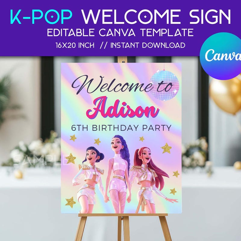 K Pop Welcome Wall - Etsy