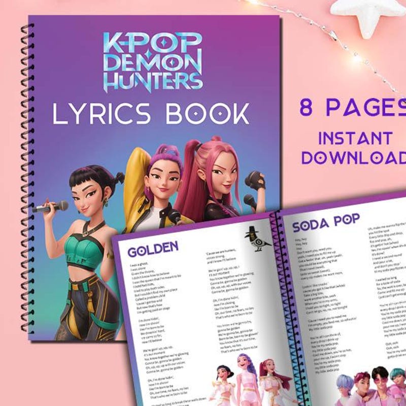 Kpop Demons Song Lyrics - Etsy